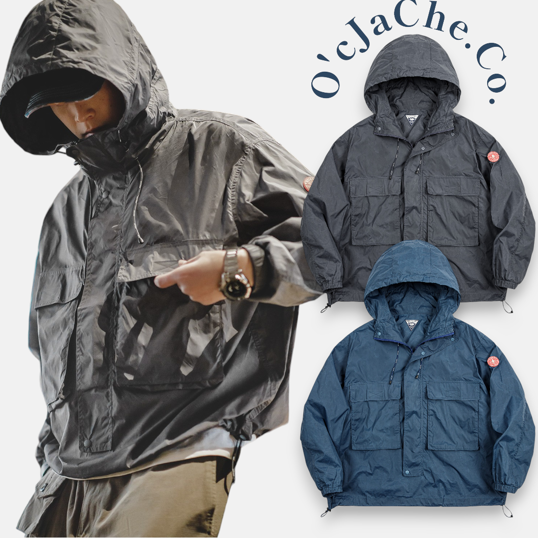 왁스 서페이스 후드 아노락 재킷 2color [KHJ-008] - 오끄자체(O'c JaChe)