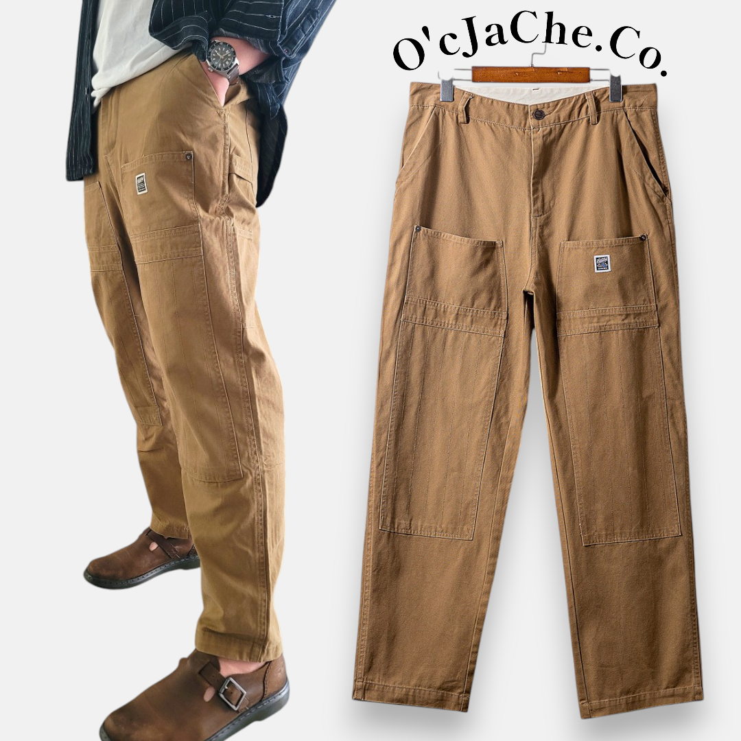 B01 더블니 로깅팬츠 [KHP-009] - 오끄자체(O'c JaChe)