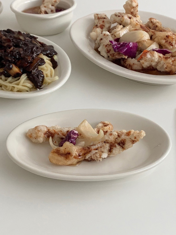 턱스톤 TUXTON 레노 타원형접시 3 size - 시논샵