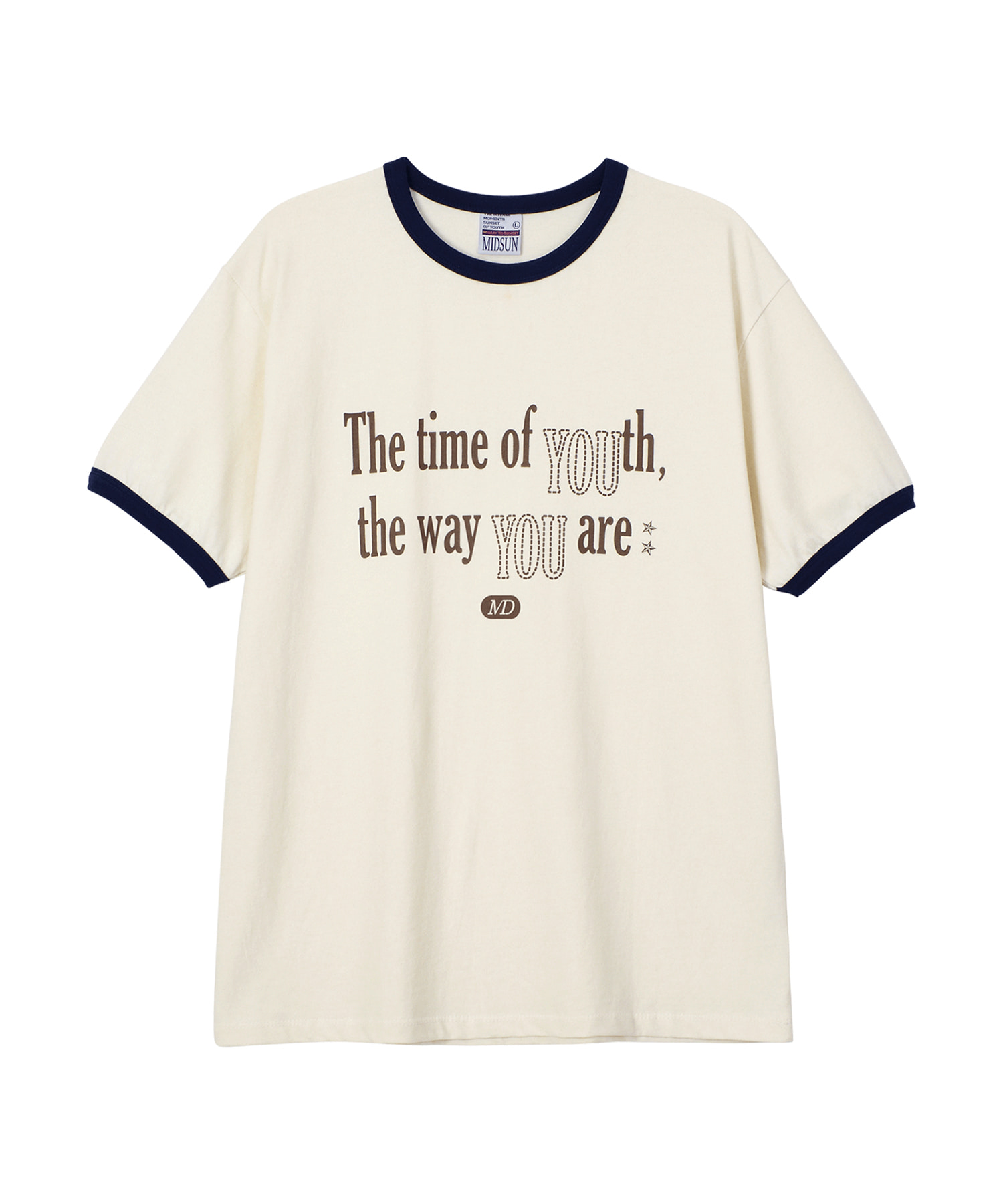 Perenne Youth Ringer Tee-Cream - midsun
