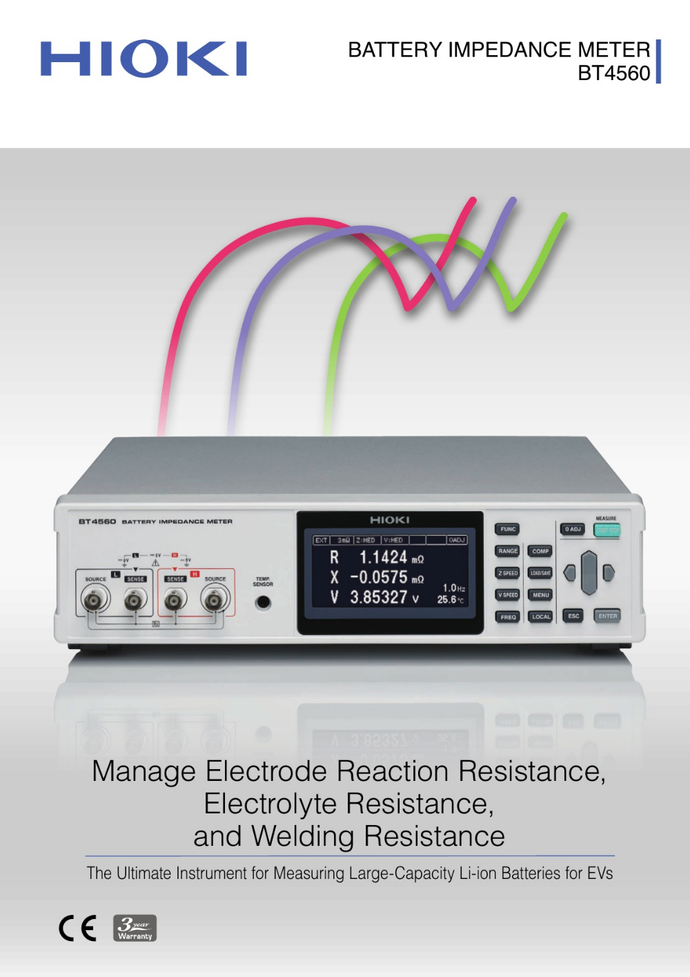 히오키 HIOKI 배터리 임피던스 미터 BT4560 - 지브이텍 아이엔씨