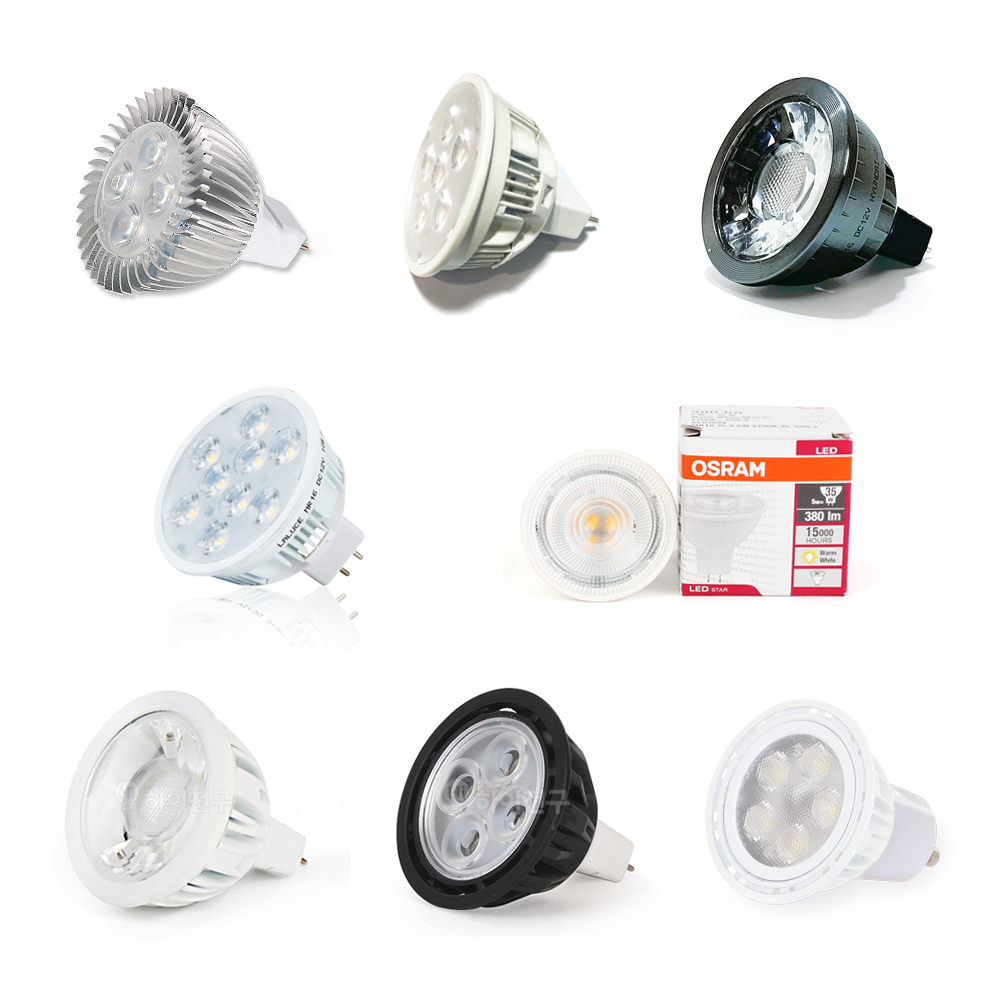 LED MR16 12V 할로겐 램프 4W 5W 8W 10W COB GU10 주백색 안정기 하이전구