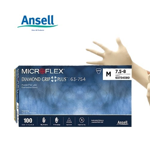 Diamond Grip Plus Latex Glove - XL - 제너럴사이언스