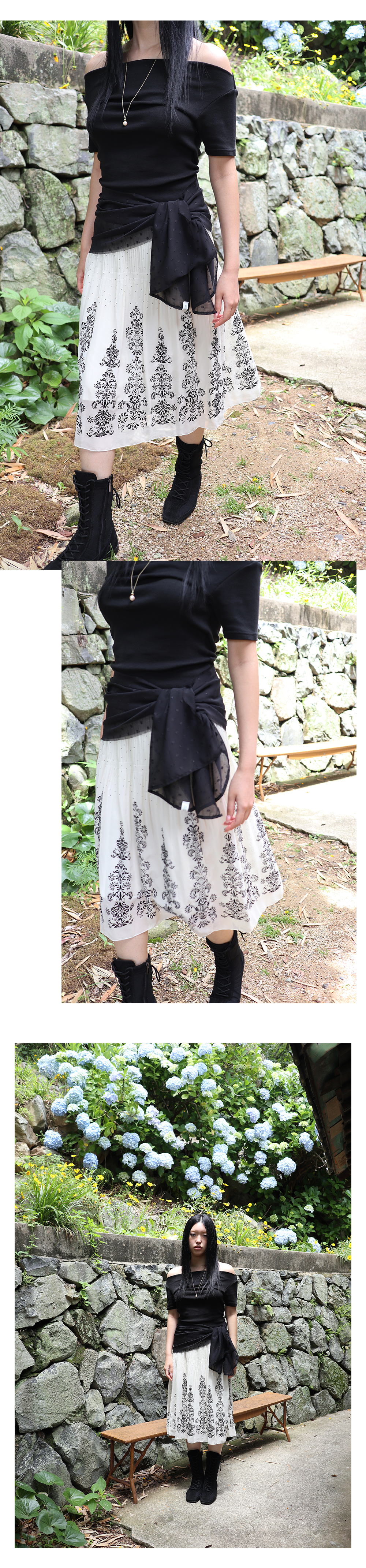 Love Scarf 021 / Black - SUMOON
