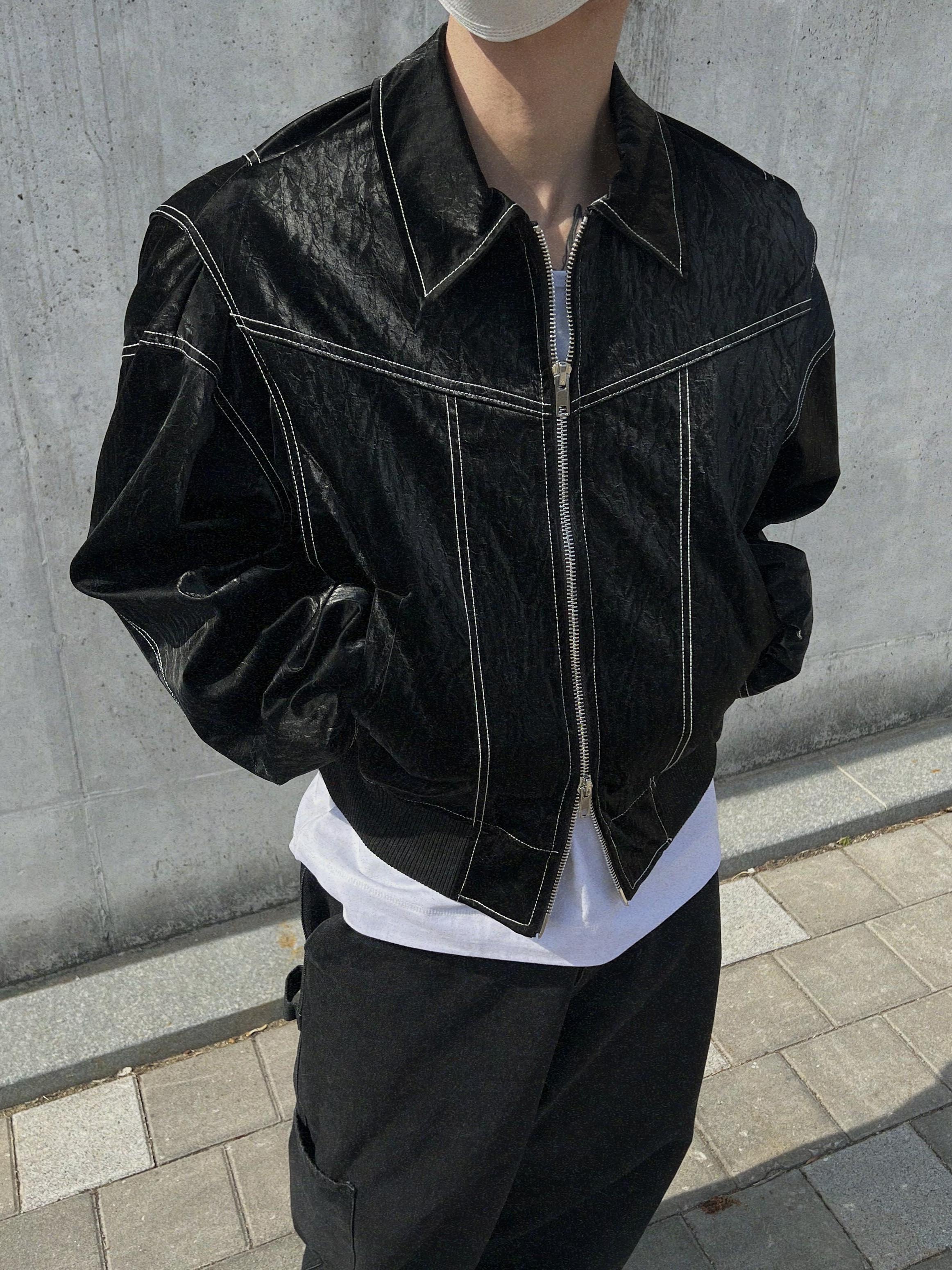 Viper Leather Jacket(2colors) - EGONLEO