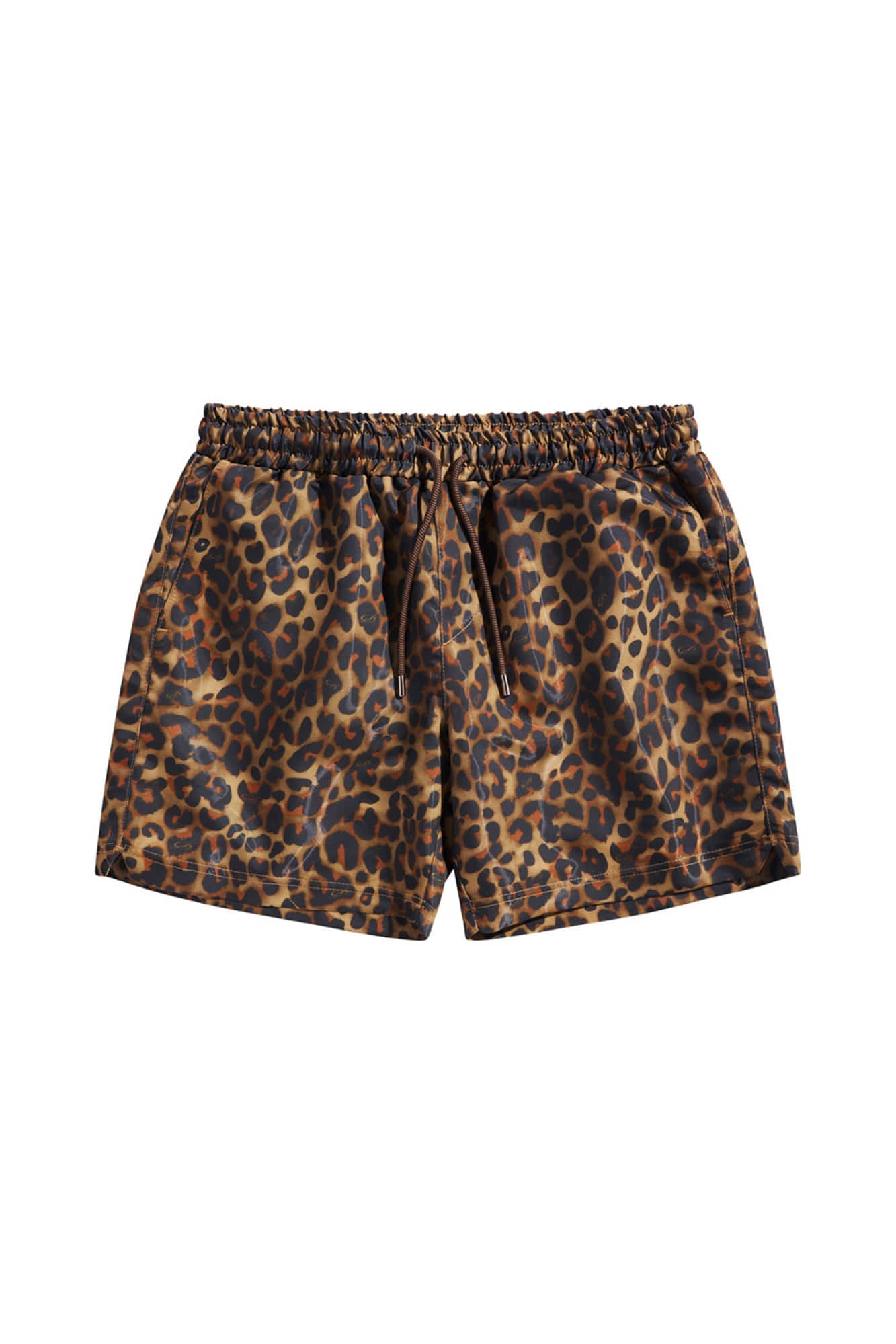 Leopard Swim Shorts - Brown - 51percent