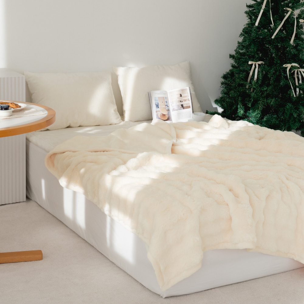 그래이불 | 스노우 바니 에코퍼 극세사 담요