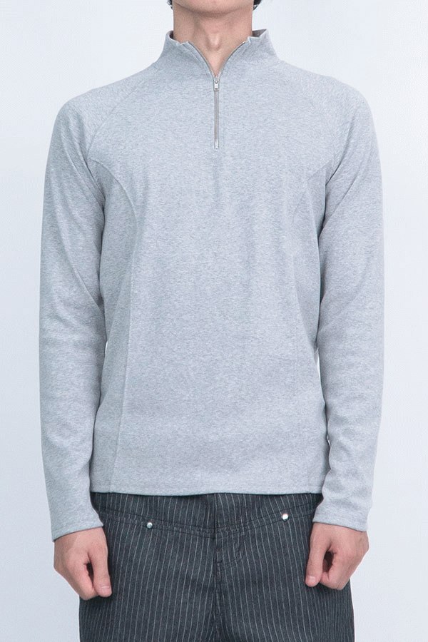Reglan Polo Zip Tee - helm 헬름