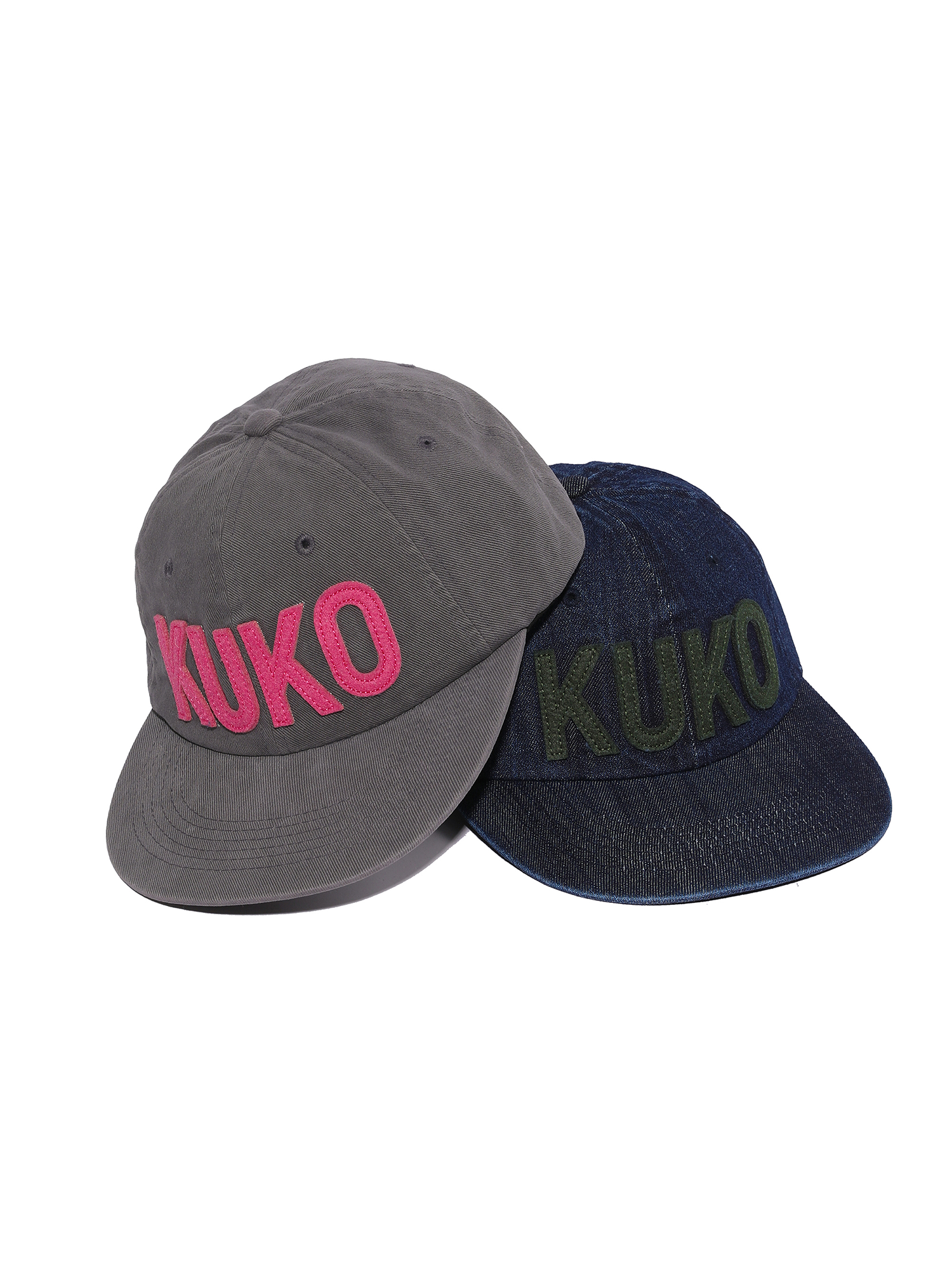 [KUKO] KUKO Logo 6Panel Cap_Denim Khaki - KUKO | 리켓