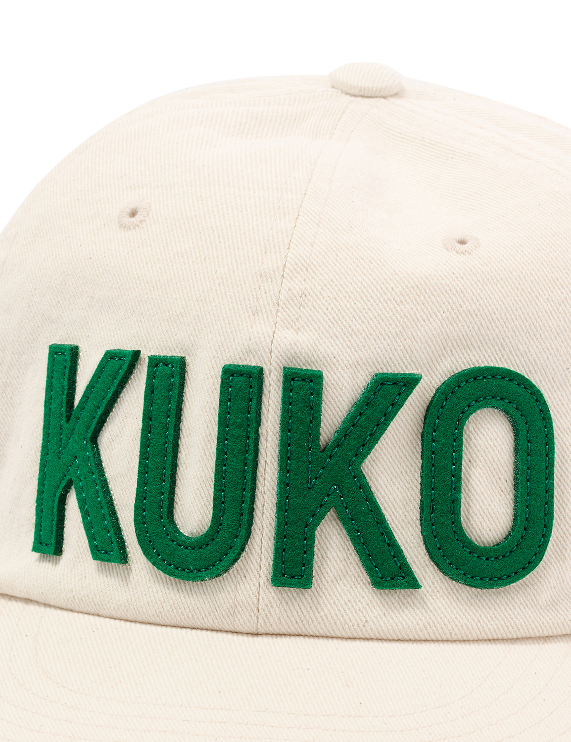 [KUKO] KUKO Logo 6Panel Cap_Oatmeal Green - KUKO | 리켓
