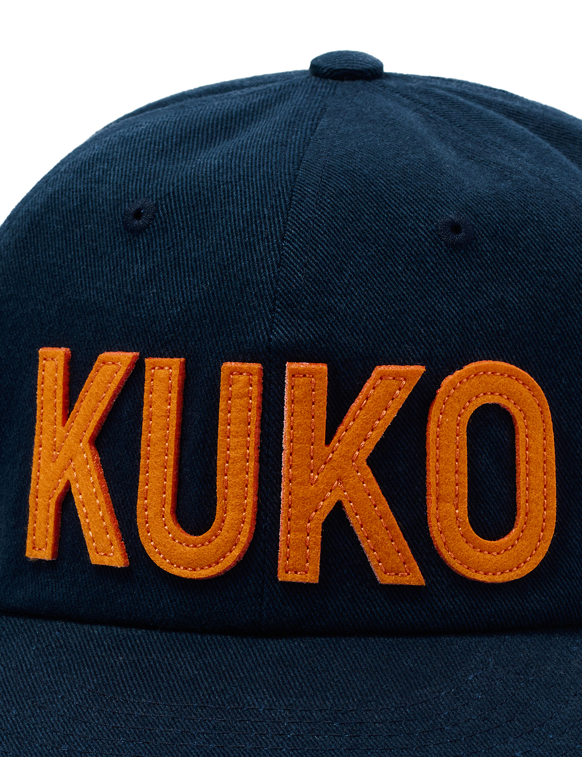 [KUKO] KUKO Logo 6Panel Cap_Navy Orange - KUKO | 리켓
