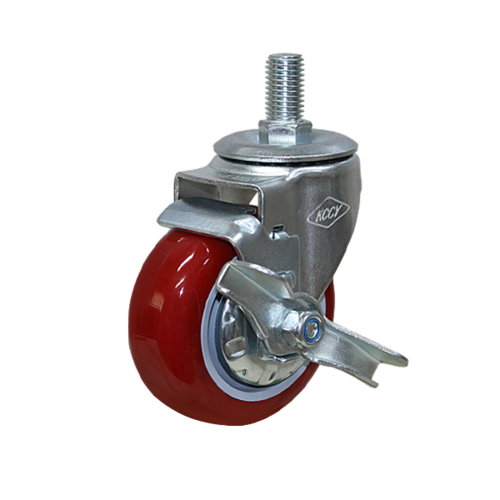 KCCY 경량캐스터 5인치 적색 캐스터 대차바퀴 볼베어링타입 | 고려바퀴상사