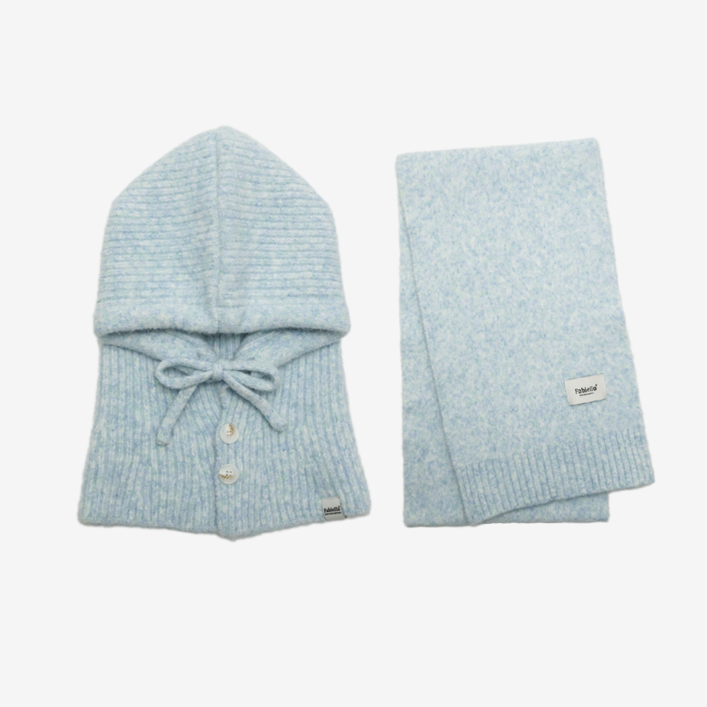 [set] Merino balaclava (sky blue) - 파비엘로