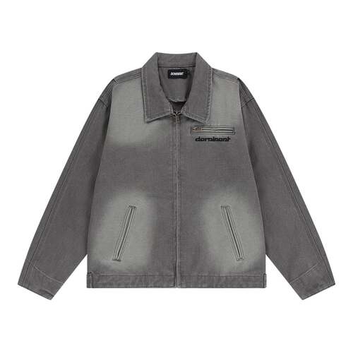 H.L WASHING WORK JACKET CHARCOAL | SECOND LANE | 세컨드레인