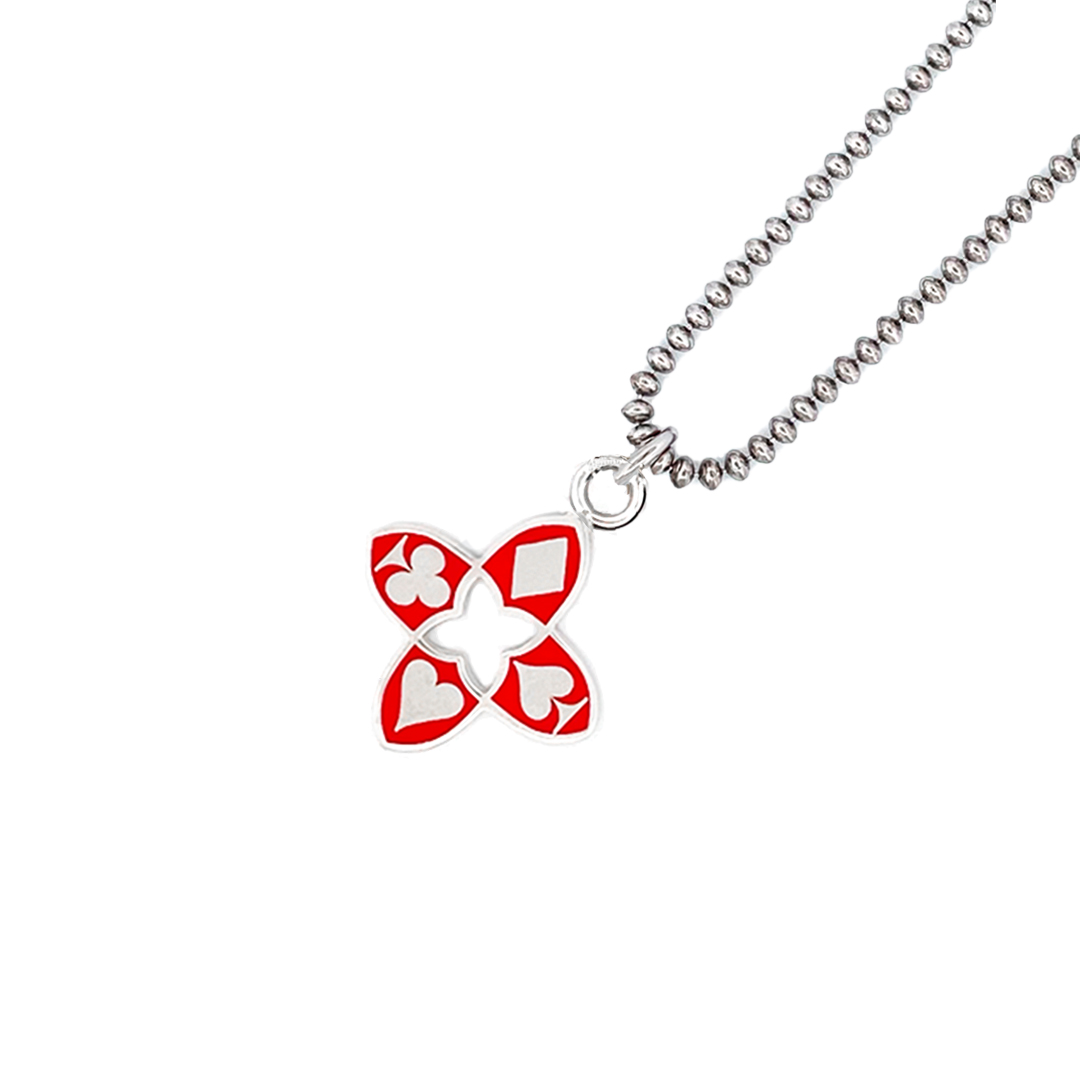 SLN.22ft 10 playing SCUDO card necklace [enamel] | 스쿠도 SCUDO