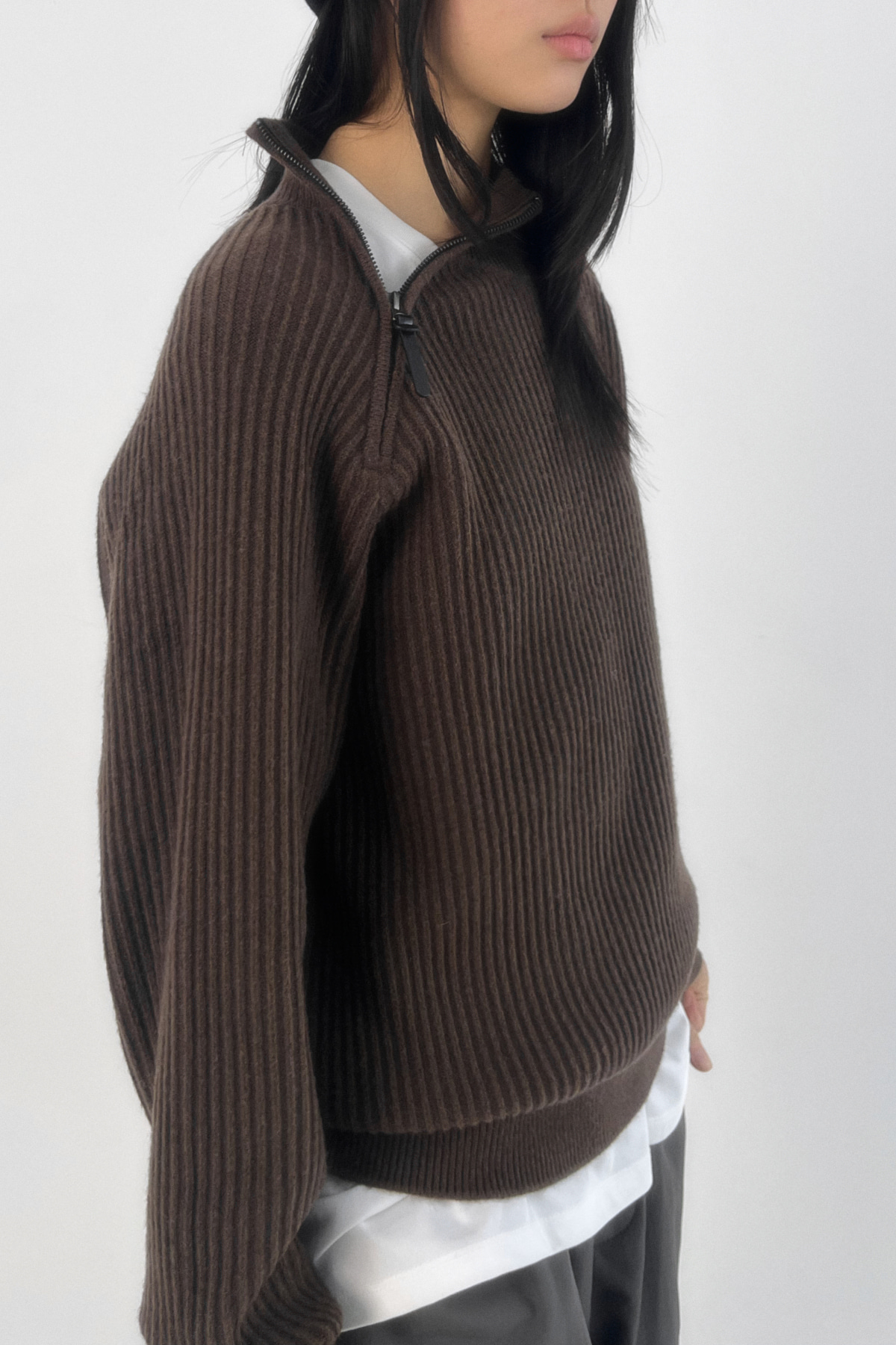 베르크 서울 | SLOPE ZIPPER RAGLAN KNIT
