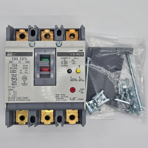 LS산전 누전차단기 EBS 33Fb 5A 10A 15A 20A 30A (30mA) - 한국전기자재총판