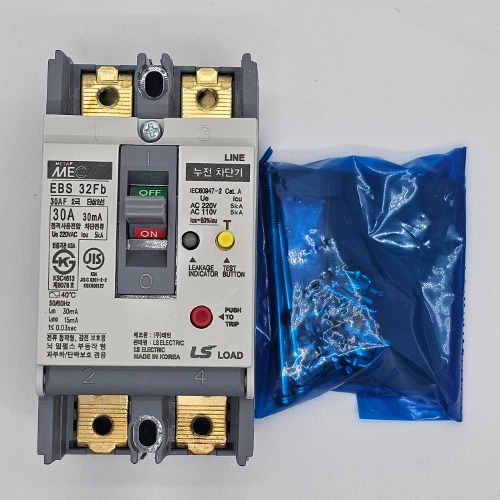 LS산전 누전차단기 EBS 32Fb 3A 5A 10A 15A 20A 30A (30mA) - 한국전기자재총판