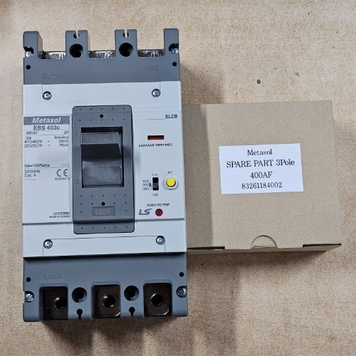 LS산전 누전차단기 EBS 403c 100/200/500mA 400A - 한국전기자재총판