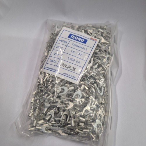 전오전기 용접 Y형 압착단자 JOT 1.5-43 1000EA - 한국전기자재총판
