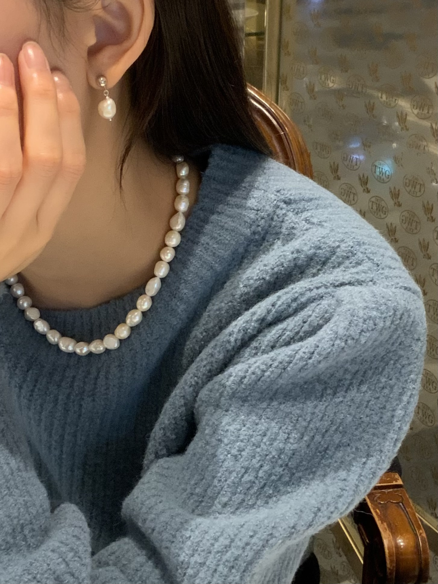 [SILVER925] Baroque pearl earrings / 시드주얼리 바로크진주 이어링 - Sid Jewelry