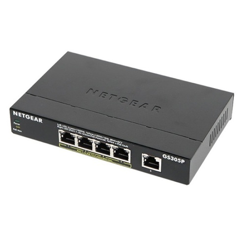 넷기어 GS305P 5포트 기가비트 언매니지드 비관리형 스위치 스위칭허브 4Port PoE 55W - NeoB2B