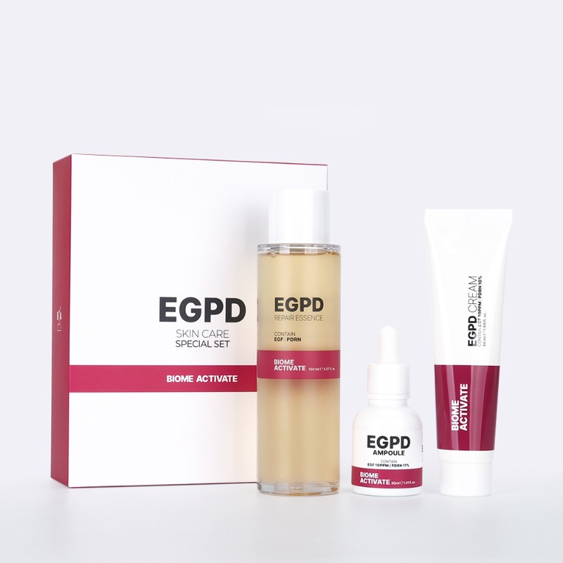 [바액] EGPD 3종 세트 /EGF 10ppm(배합한도 최대함량) PDRN 피부결개선 장벽강화 집중탄력 | 바이옴 액티베이트
