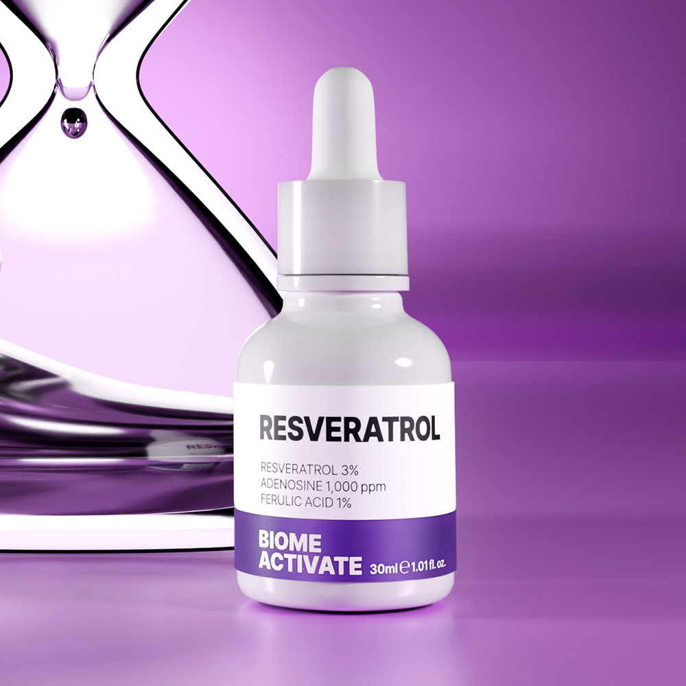 [바액] 레스베라트롤 앰플 [30ml] 레스베라트롤3% 아데노신 1,000ppm 페룰릭애씨드(페룰산) 1% 항산화 피부노화관리 ...