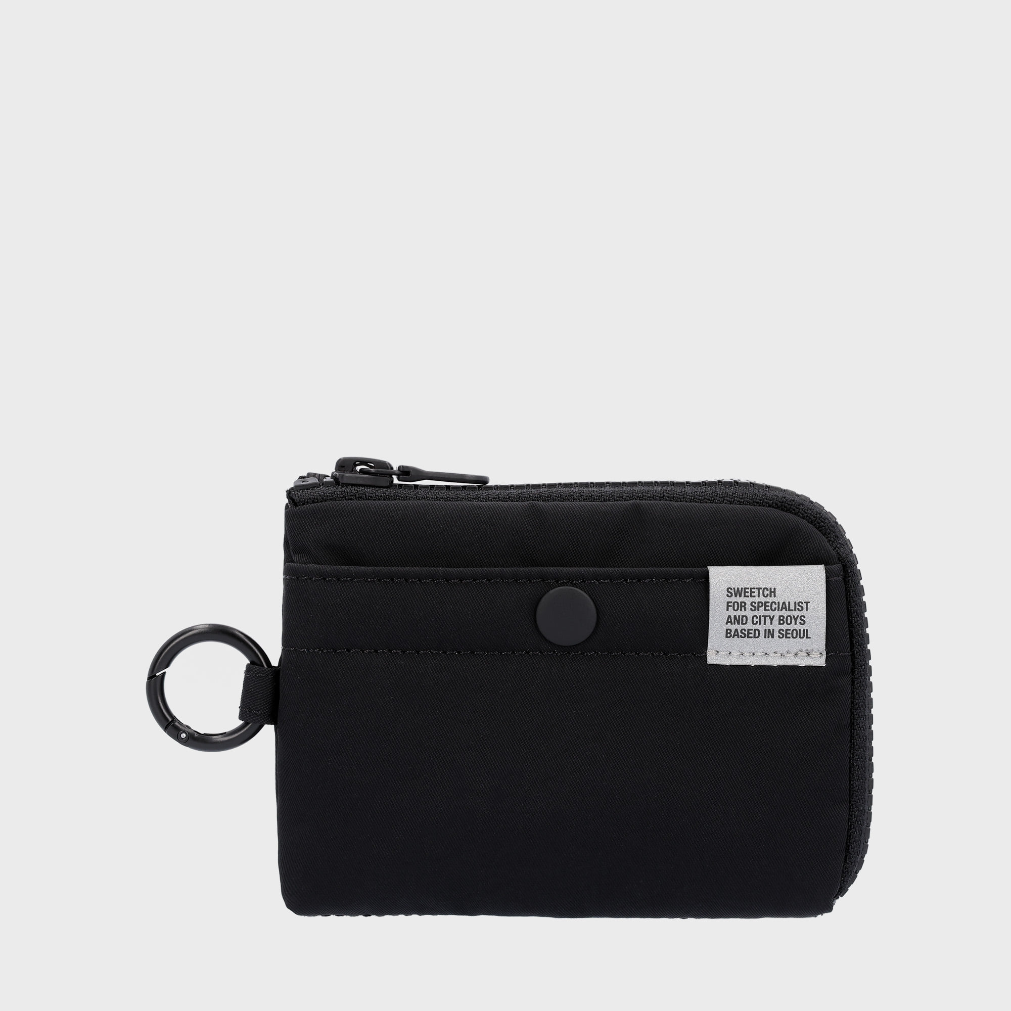HALF ZIP WALLET 001 M Black | sweetch