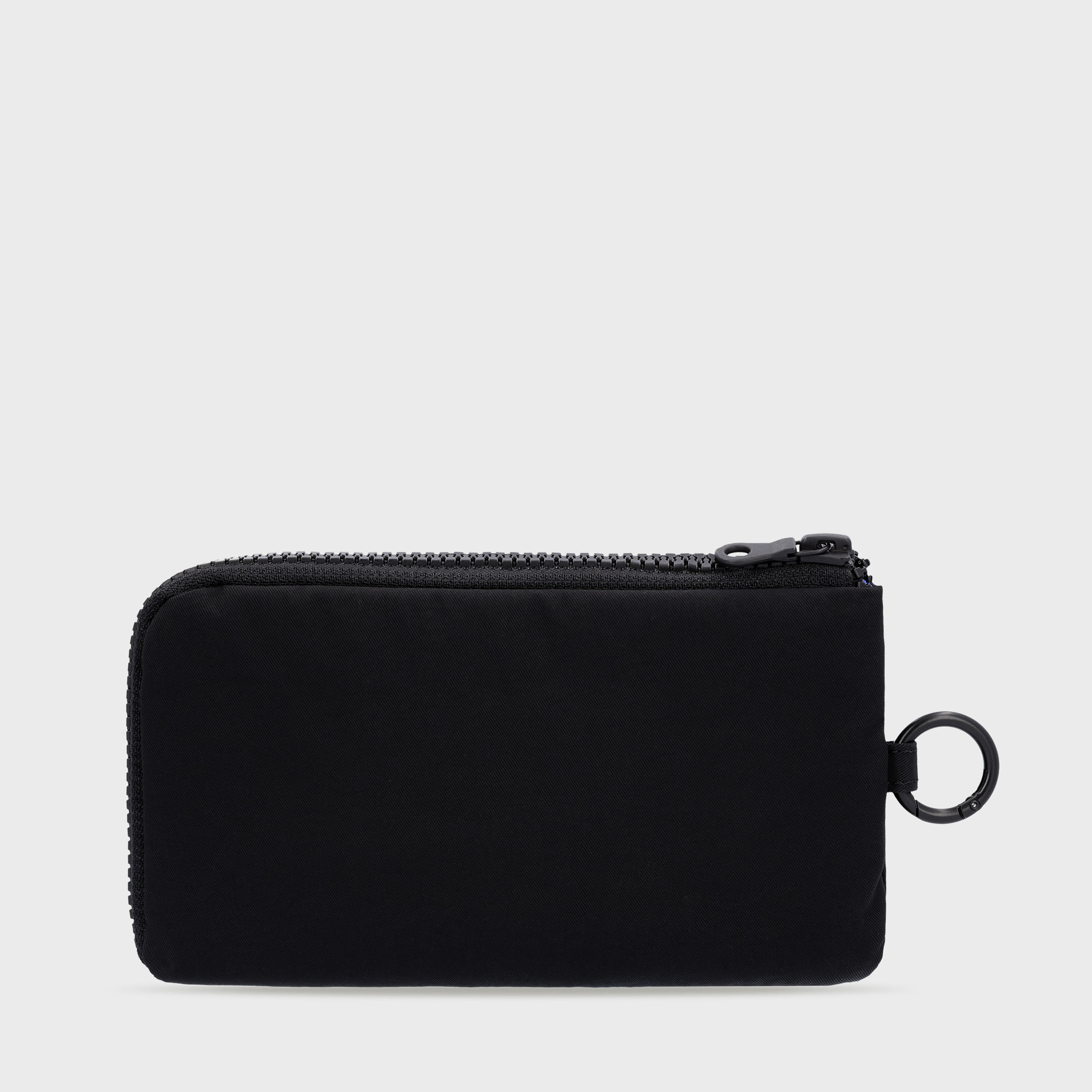 HALF ZIP WALLET 001 L Glossy Black - sweetch