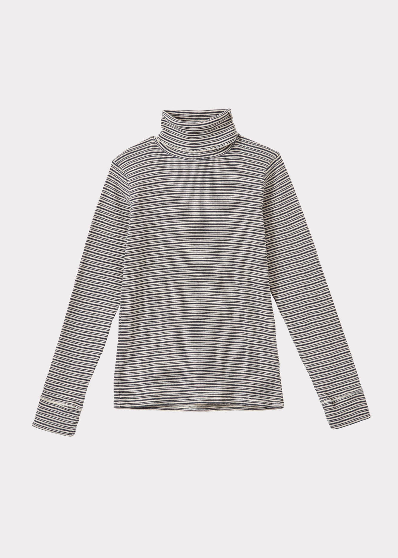CLARO TURTLE NECK (grey/ecru stripe) - My Little Closet global