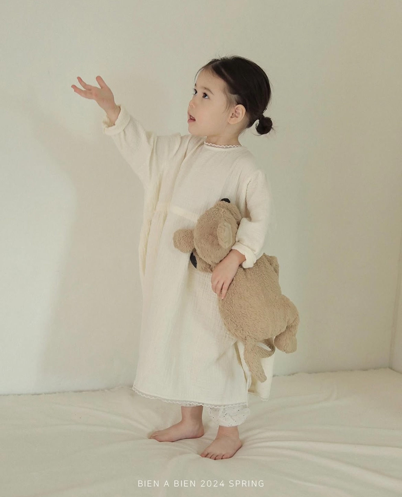 [HAPPY PRICE] BIEN A BIEN GAUZE DRESS (ivory) | My Little Closet global