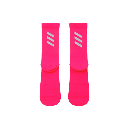 Reflective Running Socks - Neon Pink