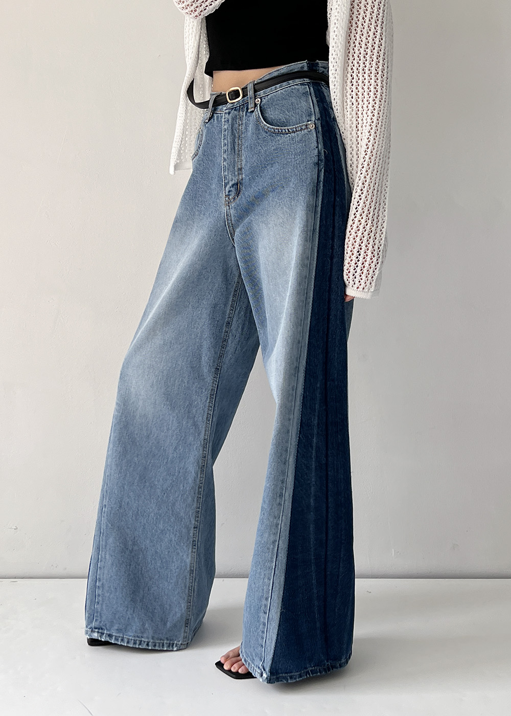 사이드 배색 데님 - PENETRO