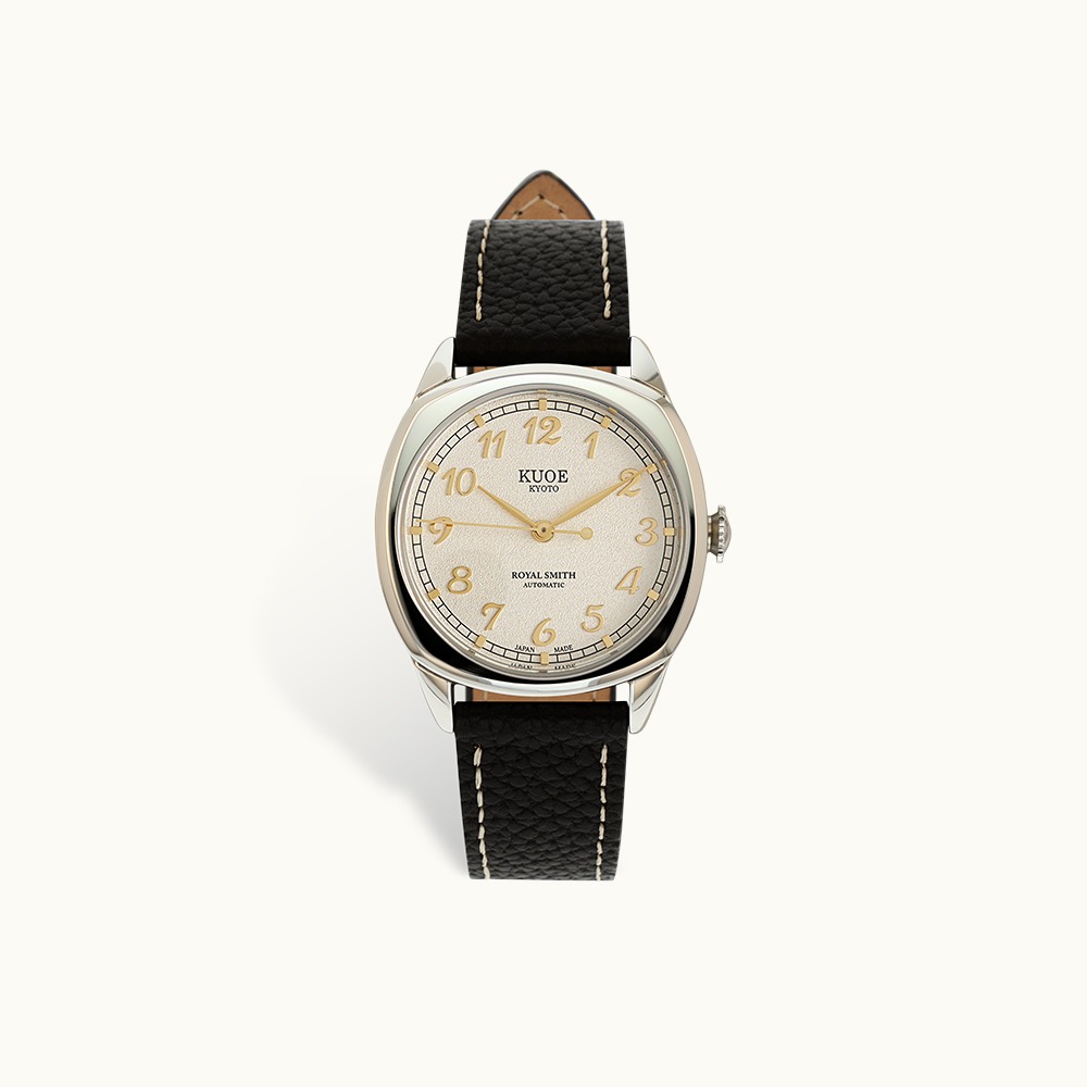 Royal Smith 90-008 / Silver Case and Gold Hands / Included Two Leather ...