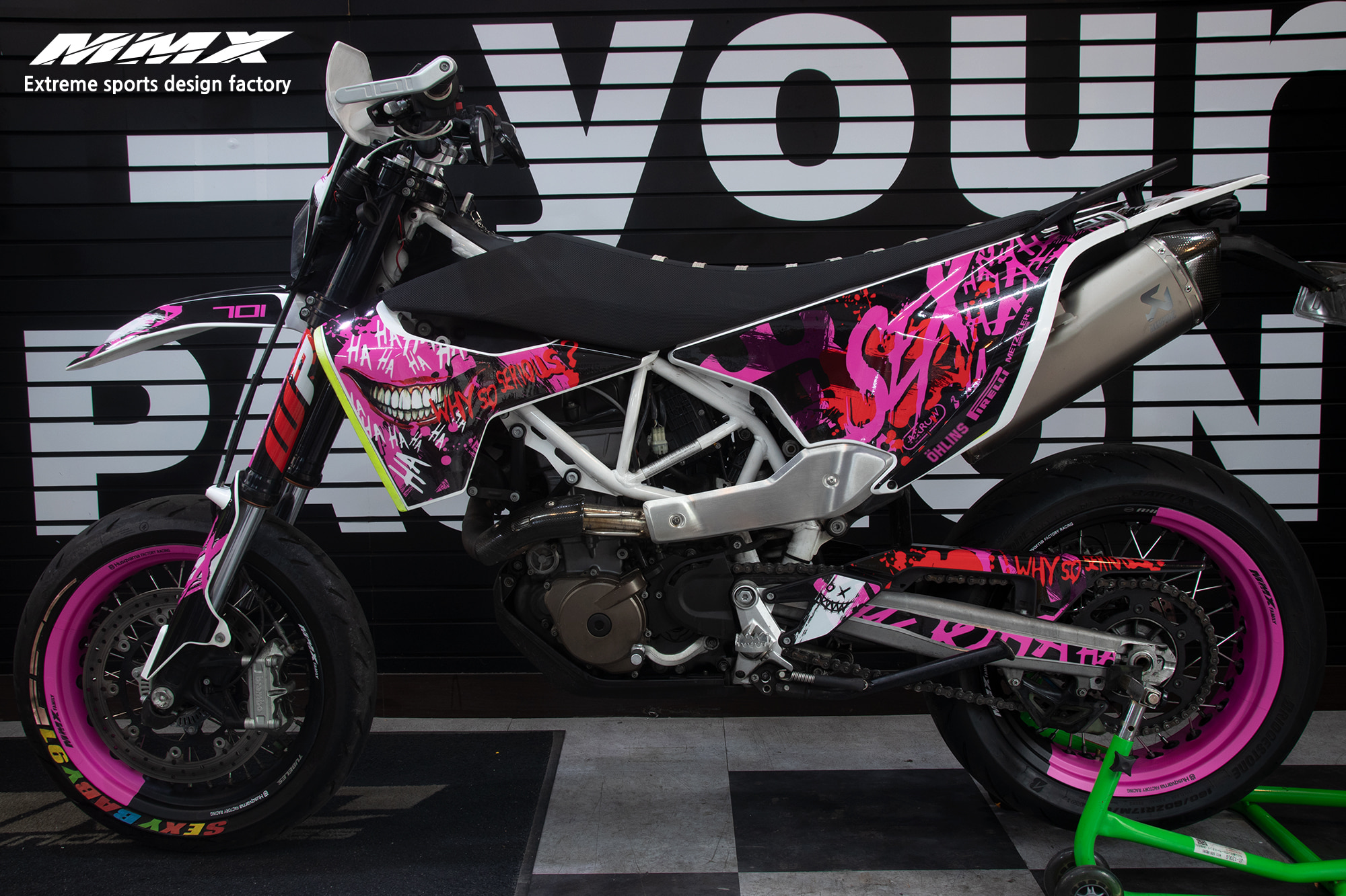 701 SUPERMOTO / Pink Joker Custom Design | MMX19