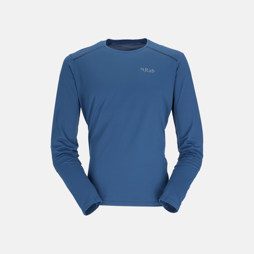 Rab 포스 LS 티 Nightfall Blue - 시에라아웃도어