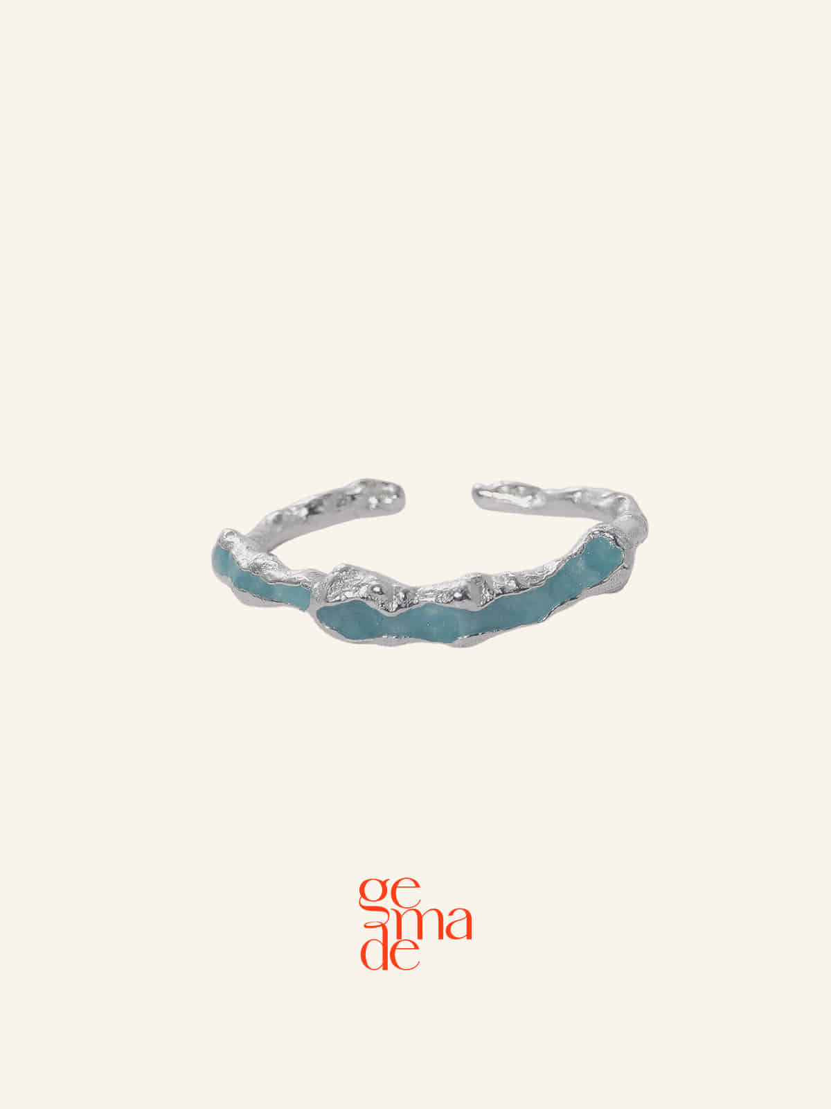 Blue wave ring #R010 - 제마드