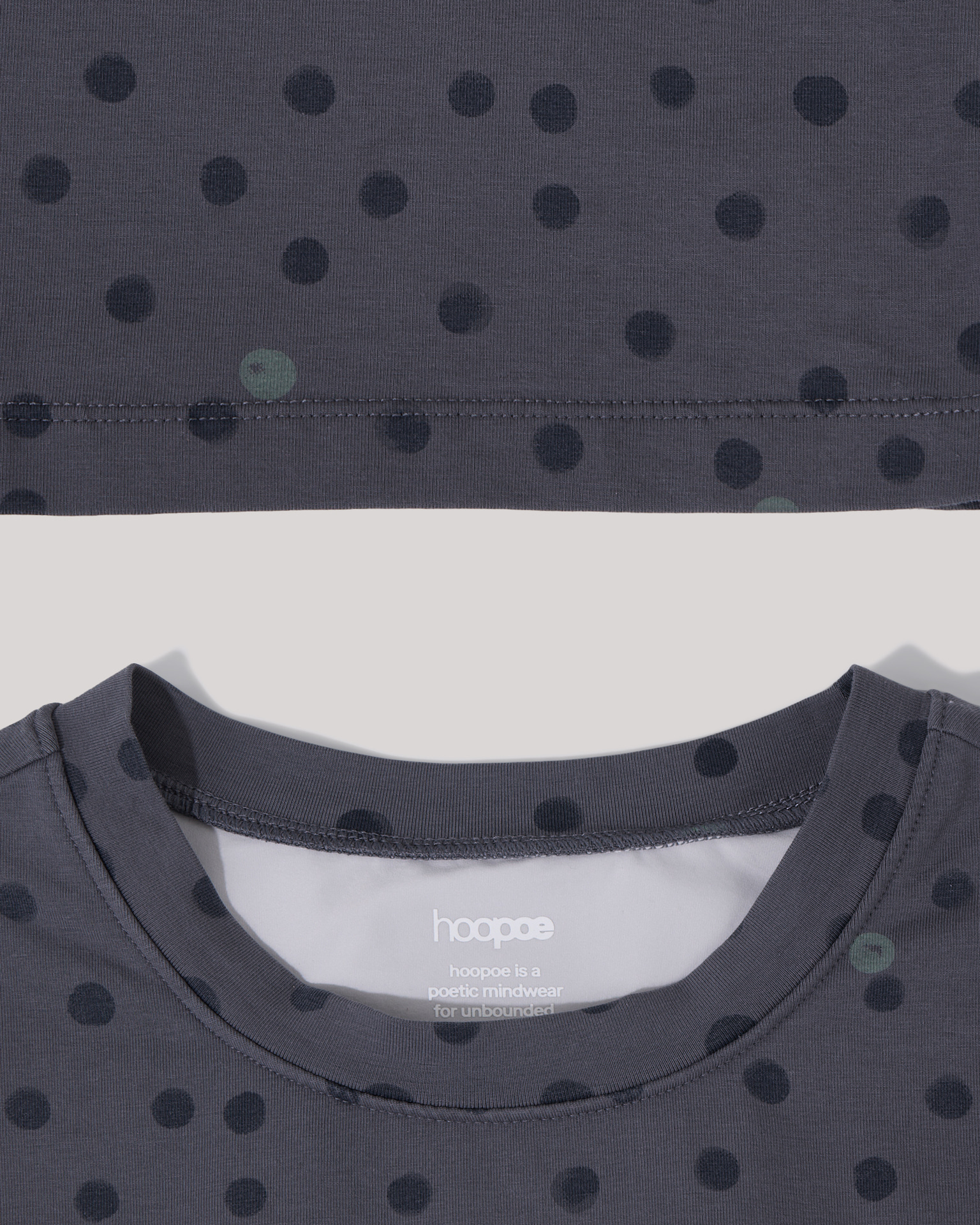 [set] signature long sleeve bratop & flare fit stretch pants in dot ...