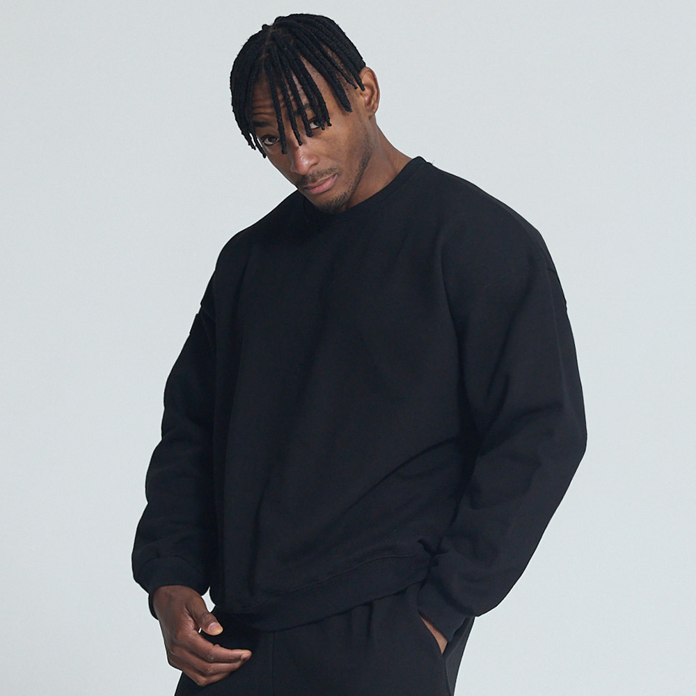 ICONIC PATCH SWEATSHIRTS (BLACK) - 리켈