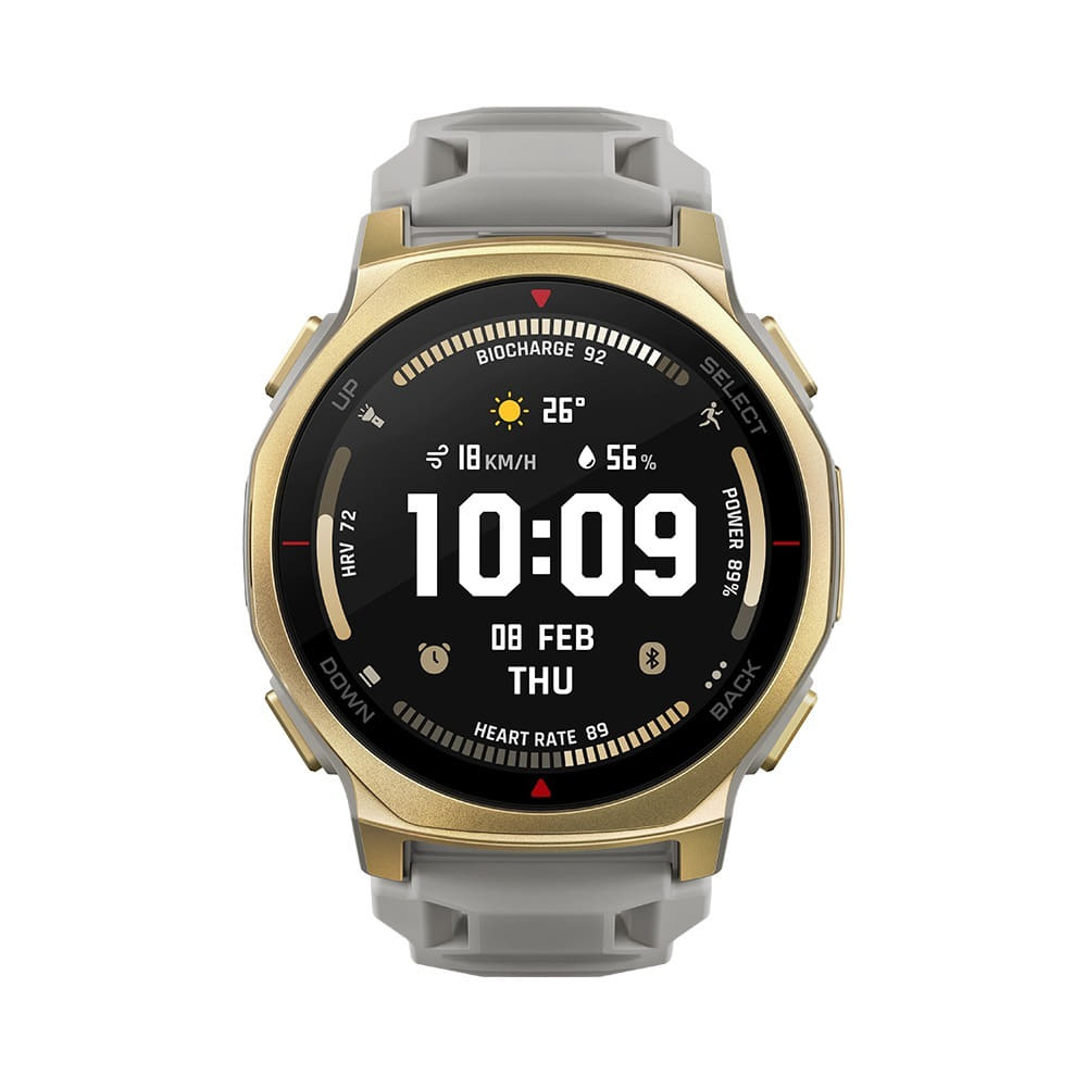 어메이즈핏 티렉스3 프로 아틱 골드 44mm GPS 스마트워치 - 어메이즈핏 공식몰