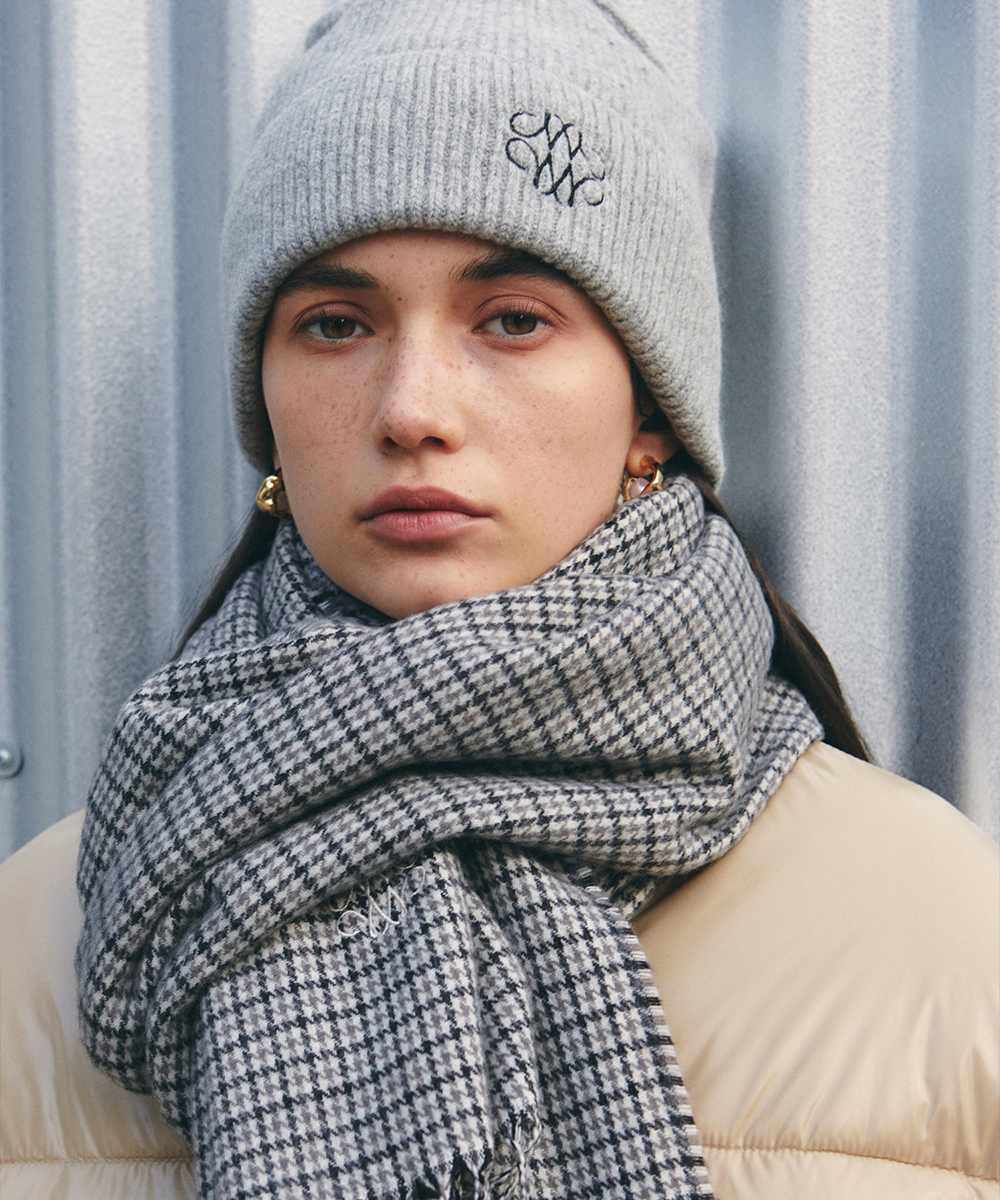 NICOLE WOOL SOFT BEANIE_GRAY | 닉앤니콜