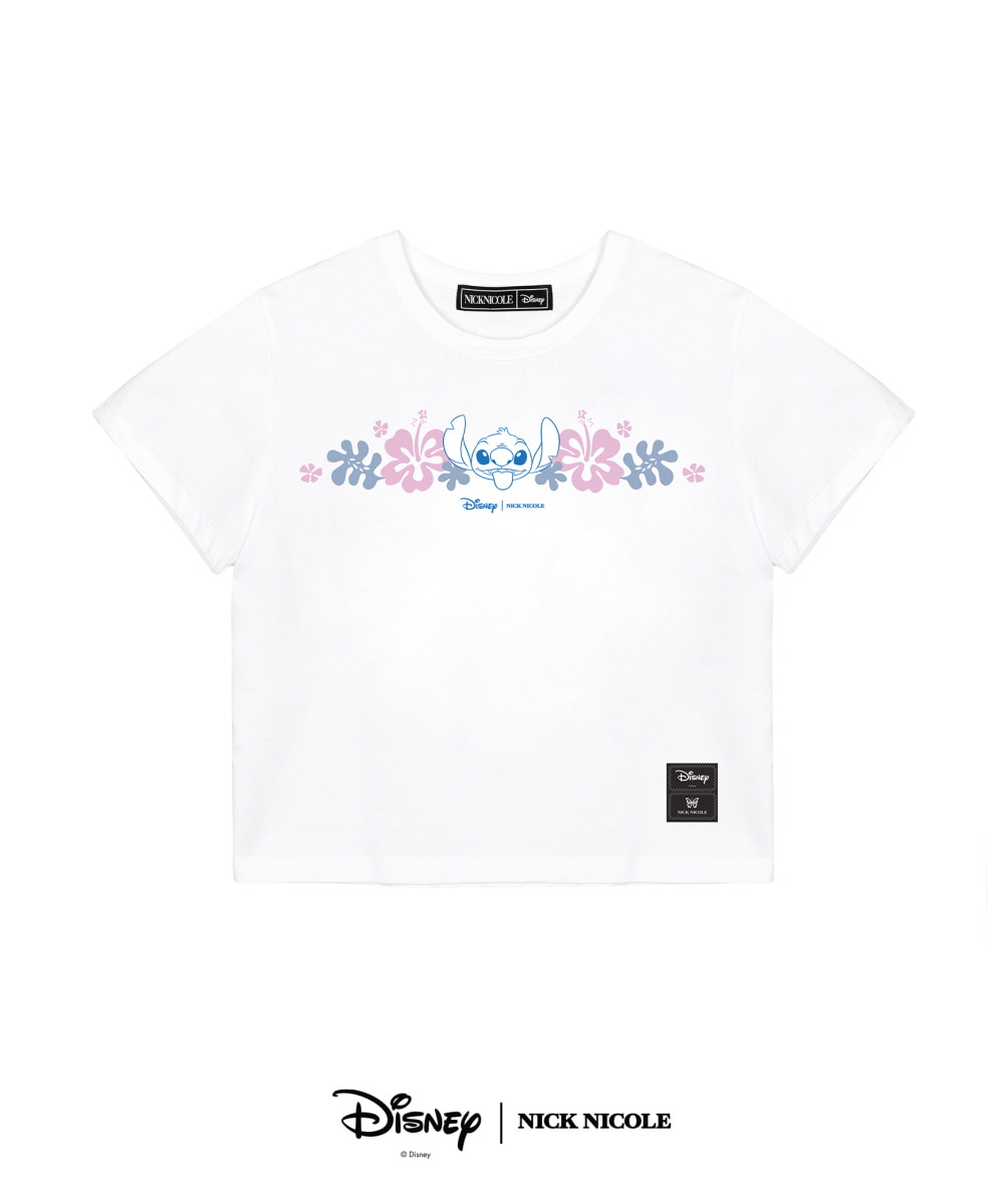 닉앤니콜 | 디즈니 해피 스티치 트로피컬 크롭탑