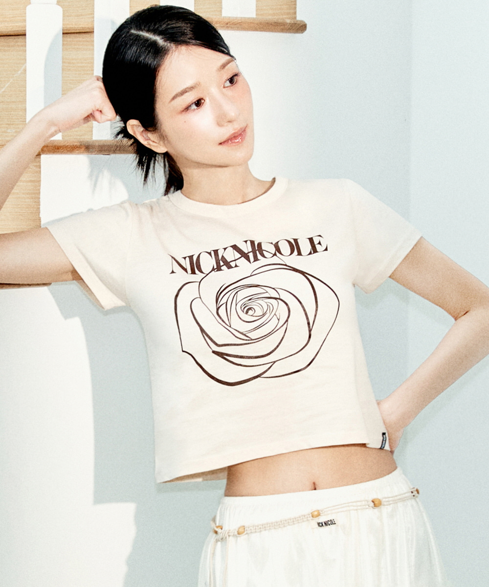 닉앤니콜 | ROSE SIGNATURE CROP TOP