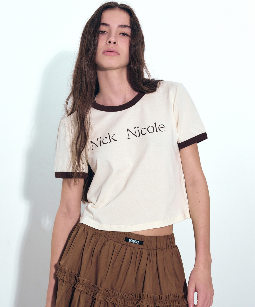 닉앤니콜 | NICOLE PRINTING RINGER CROP TOP