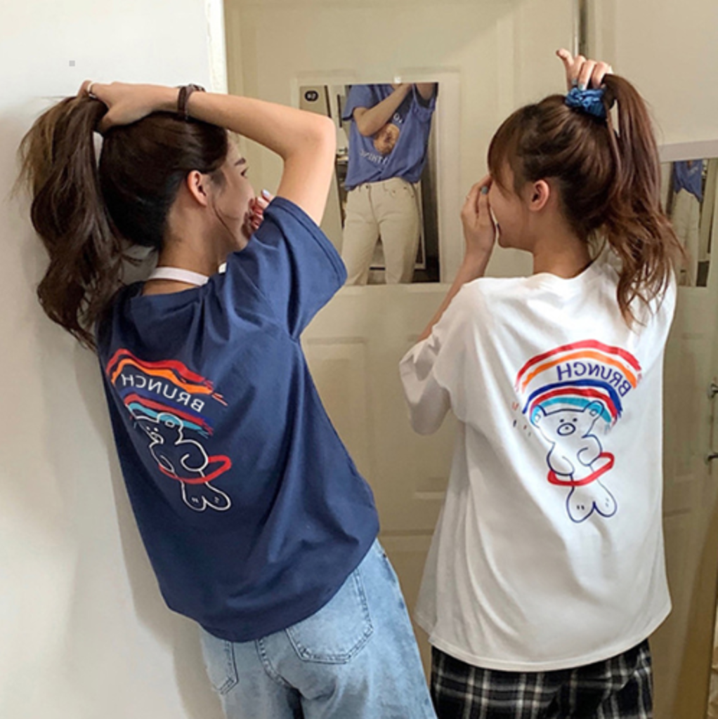 [CC030] LK-T34 / 2컬러 프린팅반팔티셔츠 - 기린아이닷컴