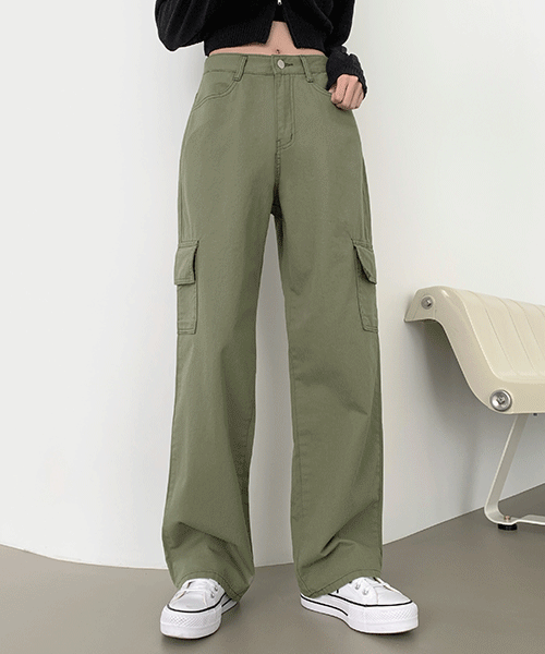 [3Color/Y2K,봄여름]인생핏 힙한 포켓 카고 얇고 편한 롱와이드 코튼 면팬츠 - BOK PLACE