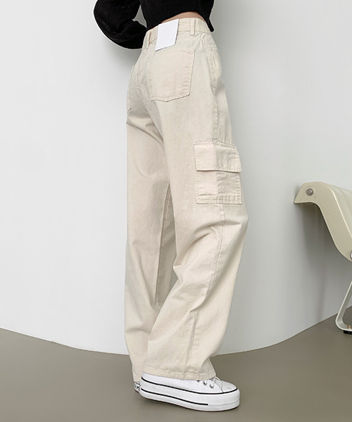 [3Color/Y2K,봄여름]인생핏 힙한 포켓 카고 얇고 편한 롱와이드 코튼 면팬츠 - BOK PLACE