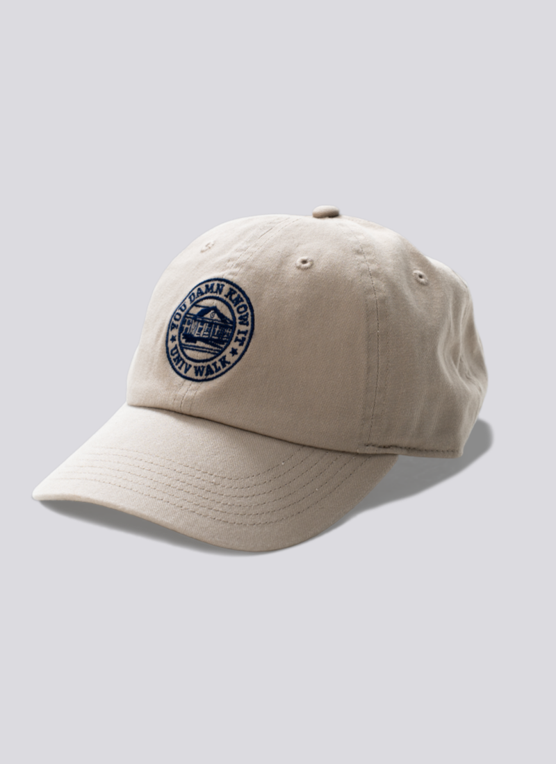 Life is lonely Stone-Washed Ball Cap [Khaki] - Univ Walk