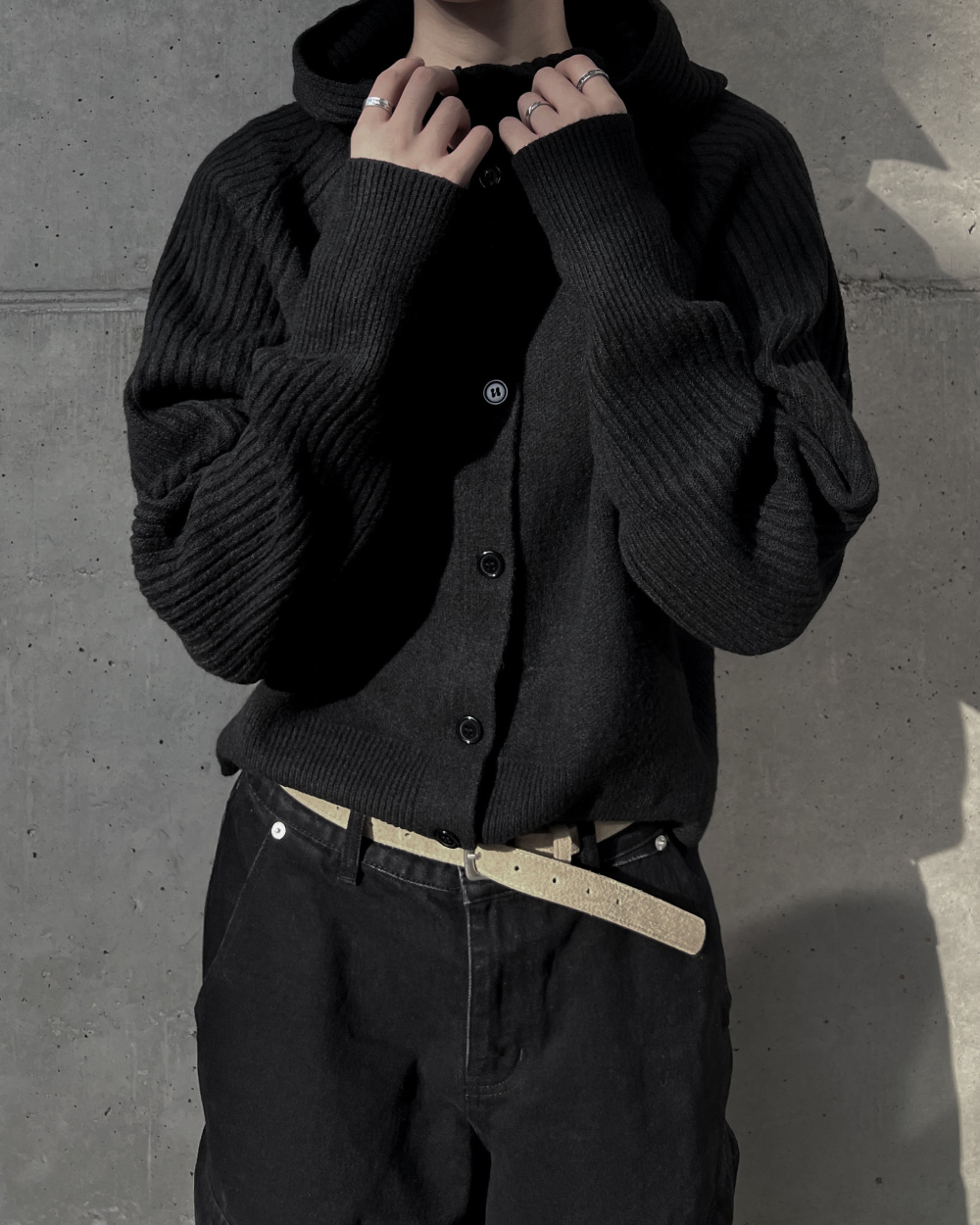 [주문폭주🔥] 세렌 하이넥 후드 니트 | Yeo:yu